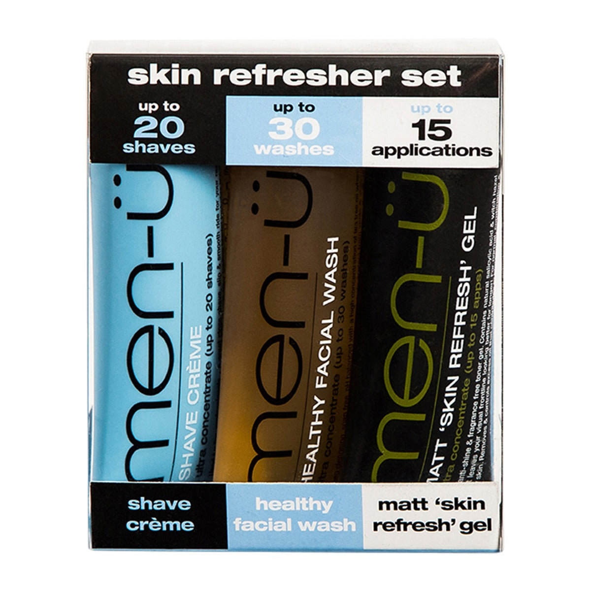 men-u Skin Refresher Set, 3 x 15ml – NOAH